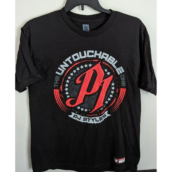 WWE | Shirts | Aj Styles Untouchables Hard To Follow Wwe Black Tshirt ...